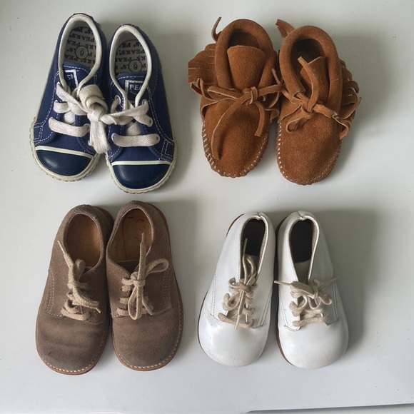 Vintage | Shoes | Vintage Bundle 4 Pairs Baby Toddler Vintage Shoes ...